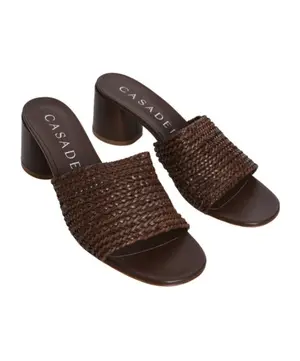 Casadei Hanoi 60mm Woven Mules