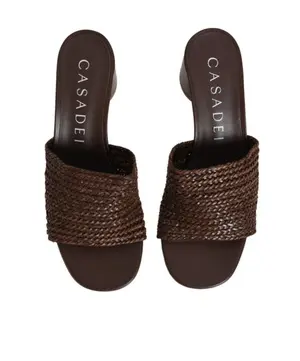 Casadei Hanoi 60mm Woven Mules