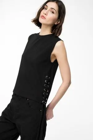 Pinko Sleeveless Cotton Top