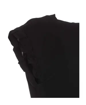Pinko Knot-detailed Crewneck Sleeveless Top - Black