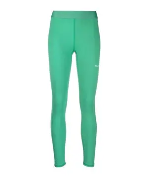 Polo Ralph Lauren Rlx Ralph Lauren Logo-waist Cropped Skinny Leggings - Green