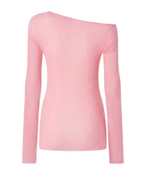 Pinko Ribbed Off-shoulder Top