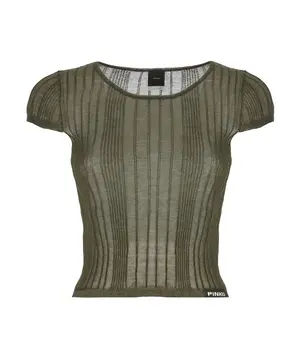 Pinko Ribbed T-shirts For Women
