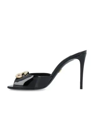 Dolce & Gabbana Dolce Gabbana Logo Plaque Patent Mules