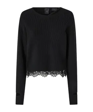 Pinko Lace-trim Sweater