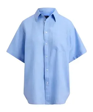 Polo Ralph Lauren Patch Pocket Linen Shirt - Blue
