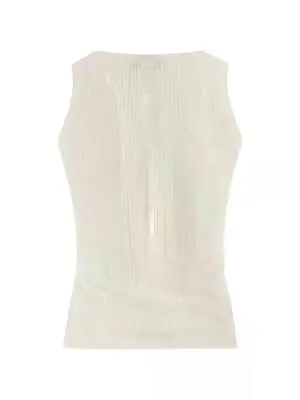Max Mara Cose Ribbed-knit Sleeveless Top