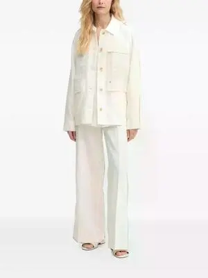 MOS MOSH Mmbeata Crochet-trim Wide-leg Trousers