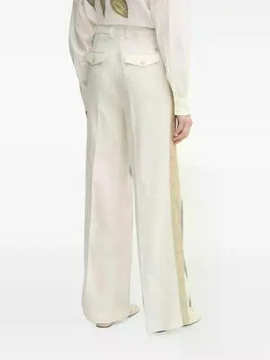 MOS MOSH Mmbeata Crochet-trim Wide-leg Trousers