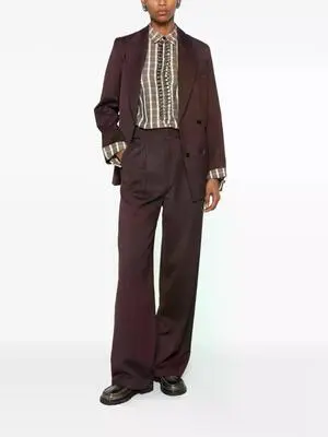 FORTE_FORTE Ruffled Check Shirt