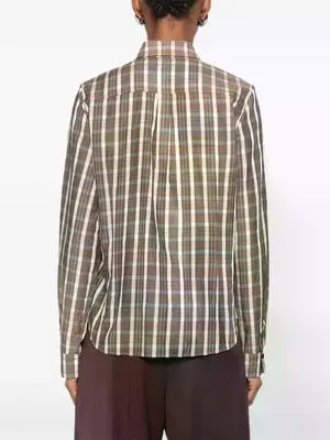 FORTE_FORTE Ruffled Check Shirt