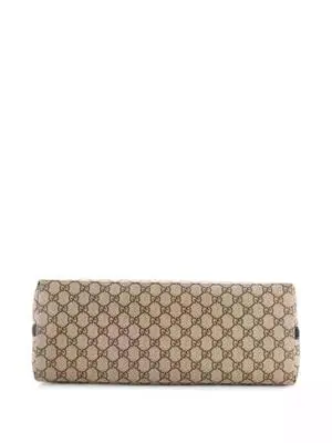 Gucci Emblem Gg Coated Canvas Large Tote Bag