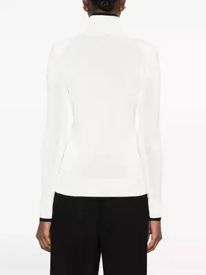 TOTEME Ribbed Knit Turtleneck Sweater - Neutrals