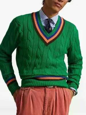 Polo Ralph Lauren Cable-knit Wool-cotton Cricket Jumper
