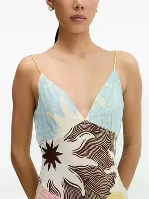 NEVER FULLY DRESSED Abstract Soleil Emilia Midi Dress