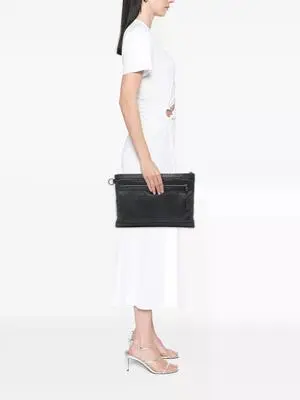 Balenciaga Lambskin Motocross Clutch Bag