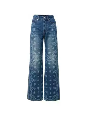 Veronica Beard Taylor Laser-print Jeans