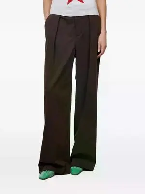 Staud Maysen Pleated Wide-leg Trousers