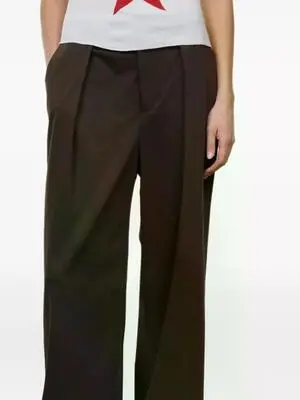 Staud Maysen Pleated Wide-leg Trousers