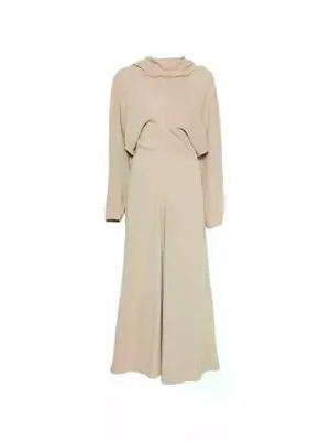 TOTEME Scarf-neck Draped Maxi Dress