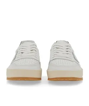 Philippe Model Low Top Sneakers With Perforated Details And Logo