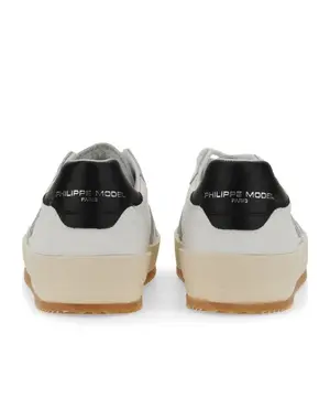 Philippe Model Low Top Sneakers With Perforated Details And Logo