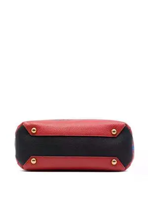 Burberry Small Graffiti Print Grainy Calfskin Banner Satchel