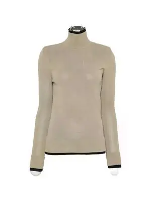 TOTEME Ribbed-knit Turtleneck Sweater - Green