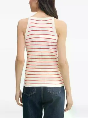 MOS MOSH Mmimanja Caliz Striped Ribbed-knit Top
