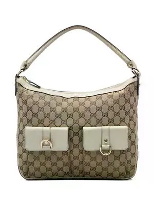 Gucci Gg Canvas Abbey D Ring Handbag - Neutrals