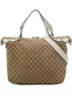 Gucci 2016-2026 Gg Canvas Icon Bit Satchel - Neutrals