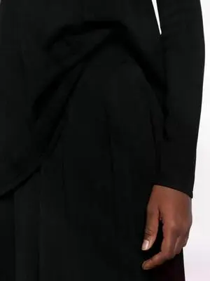 TOTEME Ribbed-waist Pleated Midi Skirt