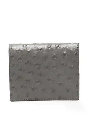 TOTEME T-lock Ostrich-texture Wallet