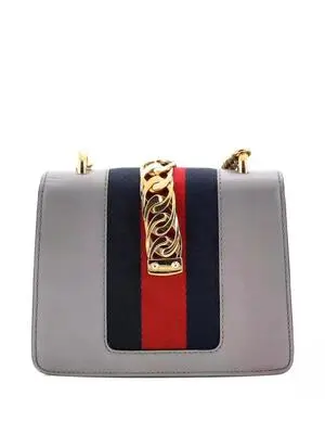 Gucci Sylvie Chain Shoulder Bag - Grey