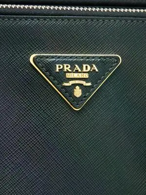 Prada 2010-2026 Medium Saffiano Lux Galleria Double Zip Satchel