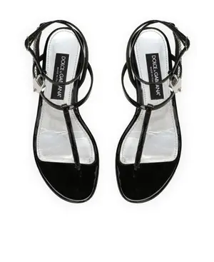 Dolce & Gabbana Dolce Gabbana Padlock Chain-link Flat Sandals