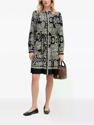 OUI Paisley-print Belted Mini Dress