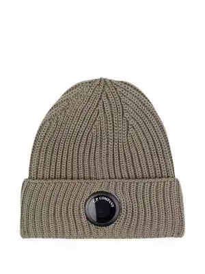C.P. COMPANY Lens Ribbed-knit Beanie Hat