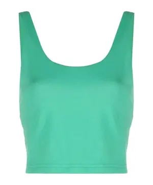 Polo Ralph Lauren Scoop Neck Cropped Tank Top With Rear Logo Print