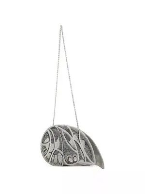 Rodo Crystal-embellished Suede Shoulder Bag