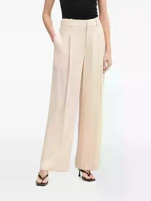 MOS MOSH Mmissa Coleen Pleated Wide-leg Trousers - Neutrals