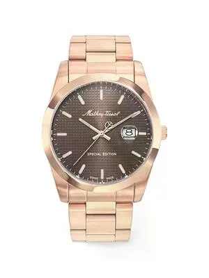 MATHEY TISSOT Classic Round Dial Watch - Brown
