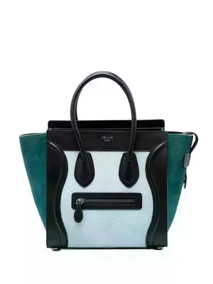 Celine Micro Luggage Tote Bag - Blue