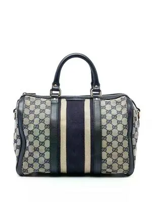 Gucci 2016-2026 Medium Gg Canvas Web Joy Boston Bag Satchel
