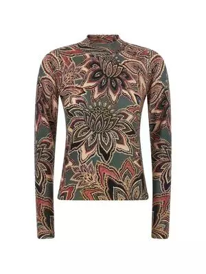 Farm Rio Tapestry Floral-print Top - Multicolour