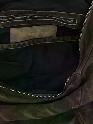 GIORGIO BRATO Wrinkled Leather Backpack