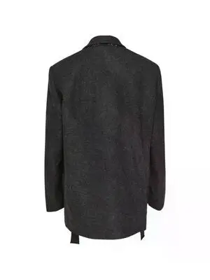 N°21 Melange-effect Notched-lapel Blazer