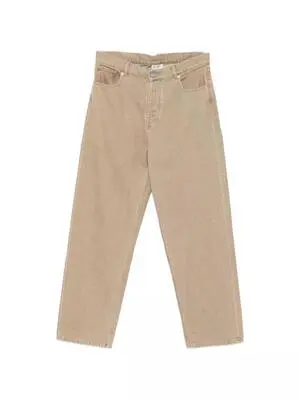 Drole De Monsieur Logo-patch Straight Leg Jeans - Green