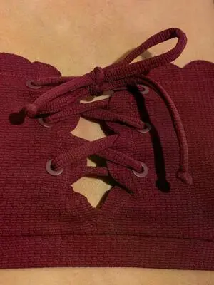 Marysia Palm Springs Scalloped Bikini Top - Red