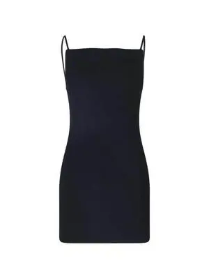 Givenchy Sliced Square-neck Spaghetti-strap Mini Dress